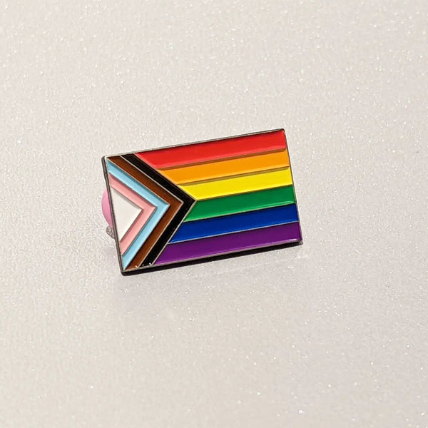 Progress Pride Flag Pin - SymbiOp Garden Shop