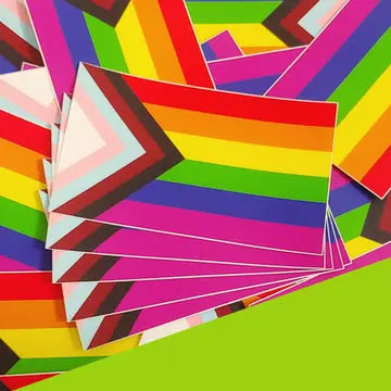 "Progress" Pride Sticker - SymbiOp Garden Shop