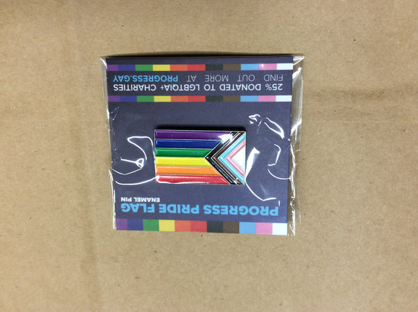 Progress Pride Flag Pin - SymbiOp Garden Shop