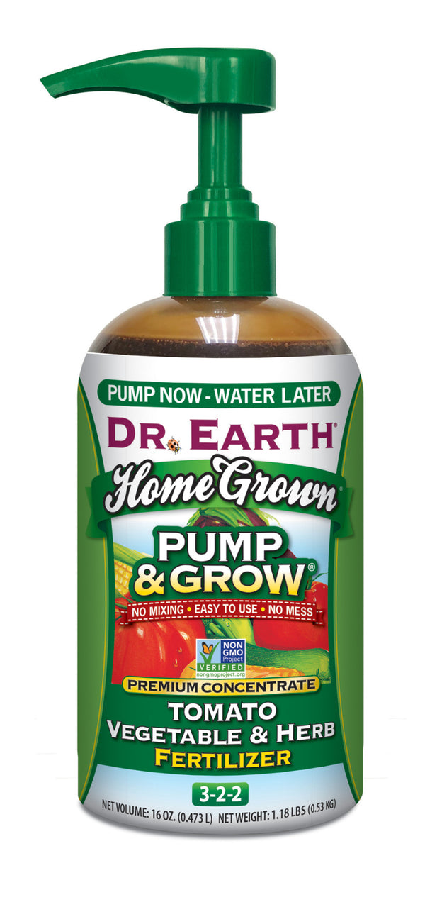 Dr. Earth Pump & Grow Home Grown Tomato, Vegetable & Herb Liquid Ferti ...