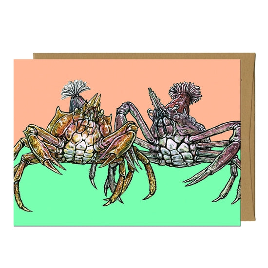 Party Crabs Greeting Cards - SymbiOp Garden Shop