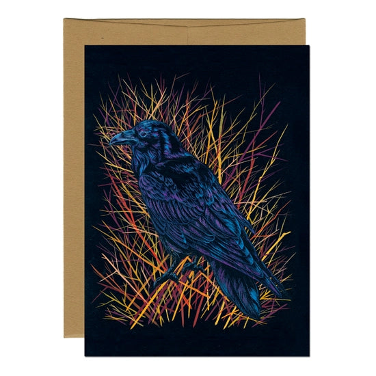 Raven Greeting Card - SymbiOp Garden Shop